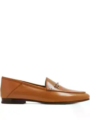 Sam Edelman Loraine Bit Metallic-horsebit Leather Loafers - Brown
