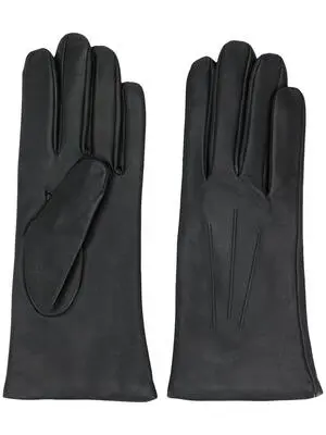 N.peal Cashmere And Leather Lined Gloves - Black
