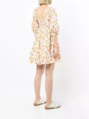 Pitusa Printed Babydoll Dress