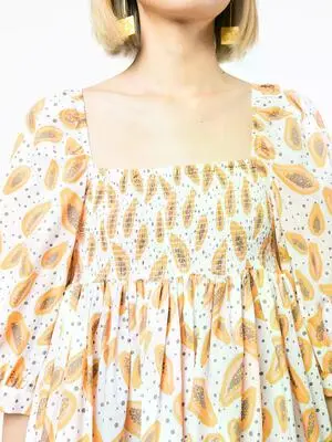 Pitusa Printed Babydoll Dress
