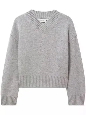 Pringle Of Scotland V-neck Cashmere Sweater - Grey