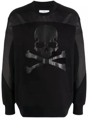 Philipp Plein Panelled Skull Sweatshirt