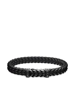 David Yurman Chevron Braided Bracelet With Diamonds