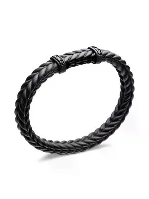 David Yurman Chevron Braided Bracelet With Diamonds