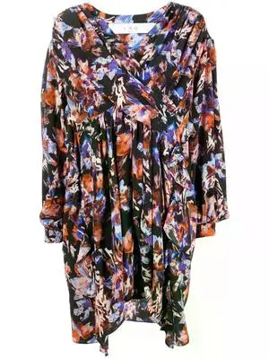 IRO PARIS Floral Print V-neck Knee-length Dress
