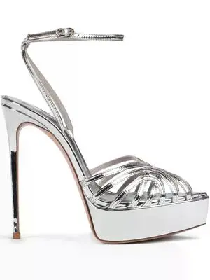 LE SILLA 140mm Embrace Sandals - Silver