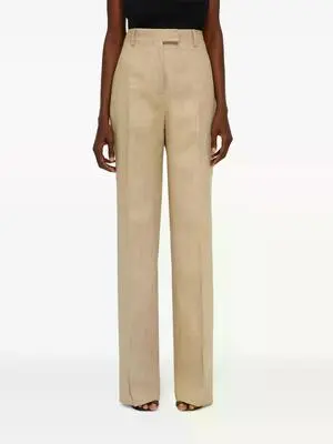 FERRAGAMO Tailored High-waisted Trousers - Neutrals