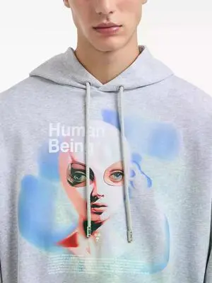 Gcds Graphic Print Cotton Hoodie