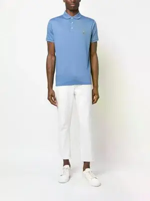 Polo Ralph Lauren Cotton Polo Shirt With Signature Pony Motif - Blue
