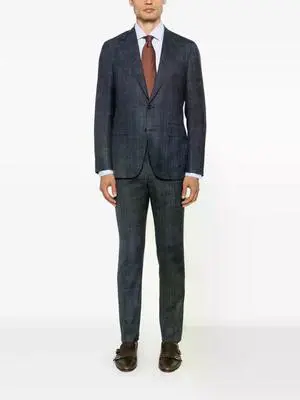 Canali Check-pattern Single-breasted Suit