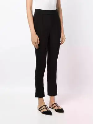 Carolina Herrera High-waisted Cropped Trousers With Seam Detailing