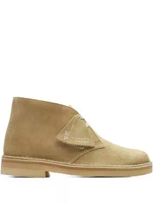 Clarks Leather Derby Shoes - Neutrals