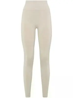 PLEIN SPORT Logo-waistband Performance Leggings - Neutrals