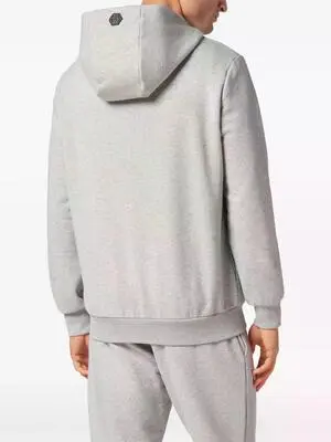Philipp Plein Zip-up Skull-embellished Hoodie