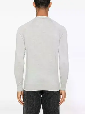 Eleventy Contrasting Trim Crew Neck Sweater