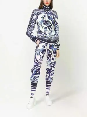 Dolce & Gabbana Majolica Print Track Pants