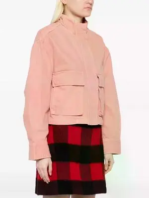 Maison Kitsuné Cropped Workwear Jacket - Pink