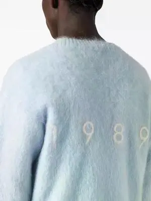 1989 STUDIO Logo Print Brushed Cardigan