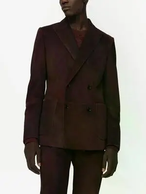 Dolce & Gabbana Double-breasted Suede Blazer