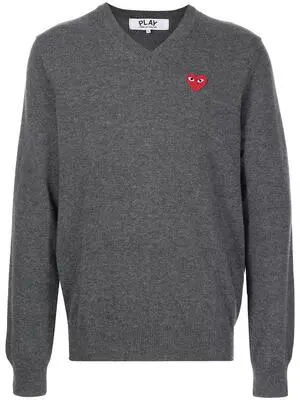 Play Comme Des Garcon Ribbed Sweaters For Men