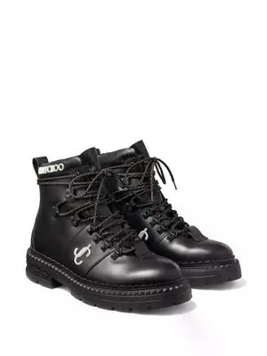 JIMMY CHOO Marlow Monogram Hiking Boots