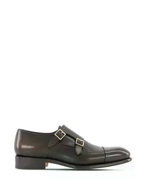 Santoni Monk Strap Shoes - Brown