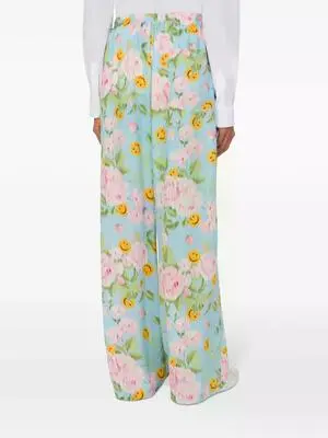 Moschino Floral-print Palazzo Pants