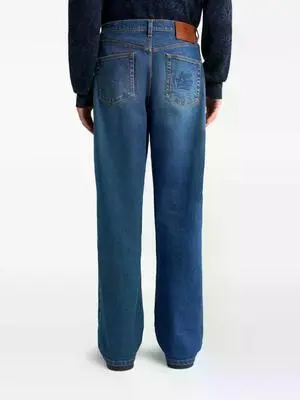 Etro Pegaso Embroidered Straight Leg Jeans