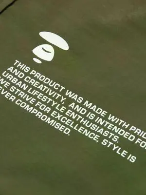 AAPE BY *A BATHING APE Text-print Shirt - Green