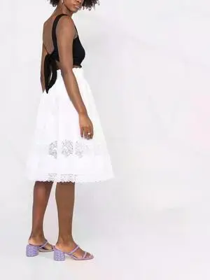 Dolce & Gabbana Floral Lace Midi Skirt