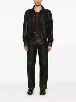 SUNFLOWER Faux Leather Loose Trousers