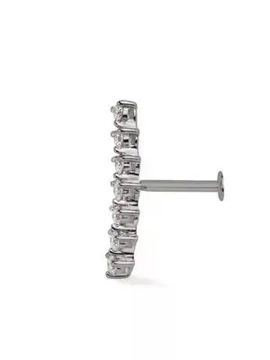 LARK & BERRY 14kt White Gold Diamond Earring - Silver