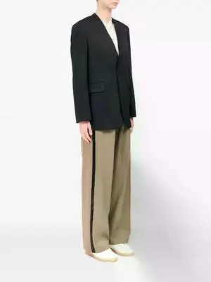MAISON MARGIELA Collarless Single-breasted Blazer