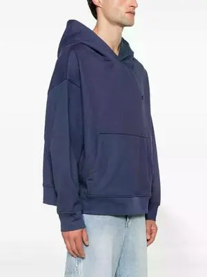 A PAPER KID Cotton Logo Plaque Hoodie