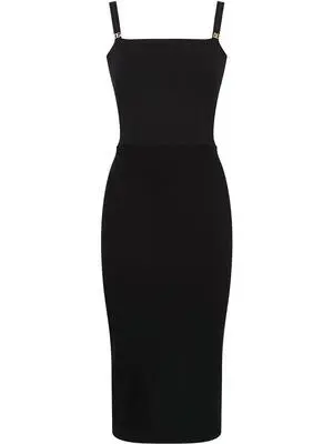 Dolce & Gabbana Sleeveless Midi Dress - Black