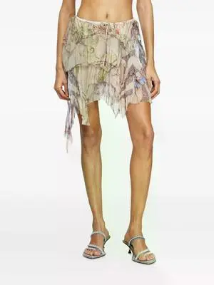 DIESEL® O-silla Mini Skirt With Abstract Print