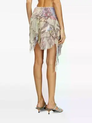 DIESEL® O-silla Mini Skirt With Abstract Print