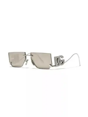 Dolce & Gabbana Occhiale Square-frame Sunglasses - Silver
