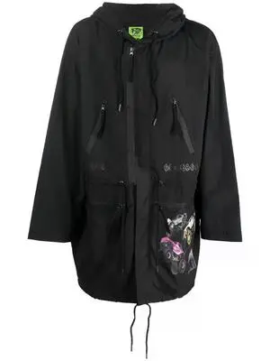GARBAGE TV Graphic Print Raincoat