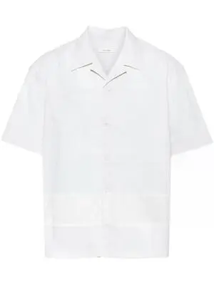 CRAIG GREEN Panelled Cotton Short-sleeve Shirt - Neutrals