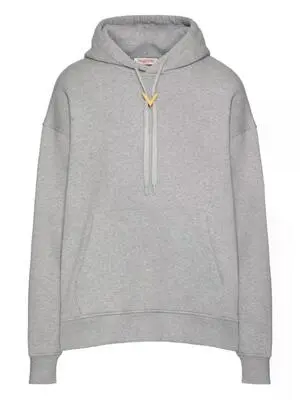Valentino Garavani V-detail Cotton Hoodie