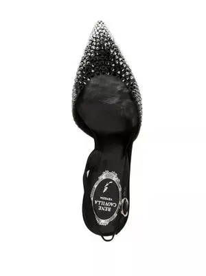 Rene Caovilla Jackie 70mm Crystal-embellished Slingback Pumps