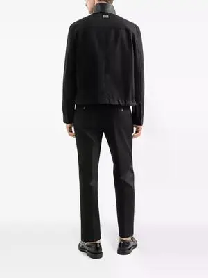 Dolce & Gabbana Leather-trimmed Bomber Jacket