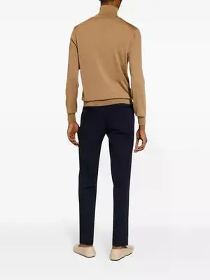 Dolce & Gabbana Cashmere-silk Blend Roll Neck Jumper - Brown