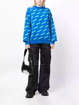 AMBUSH Logo Intarsia Jumper - Blue