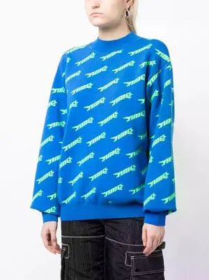 AMBUSH Logo Intarsia Jumper - Blue