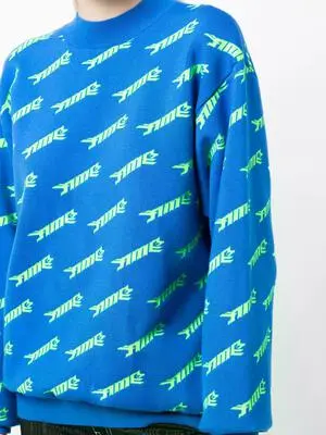 AMBUSH Logo Intarsia Jumper - Blue