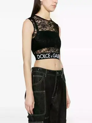 Dolce & Gabbana Lace Cropped Top