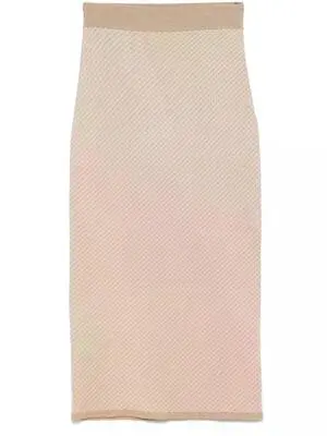 Fendi Midi Skirt - Neutrals