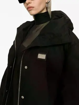 Dolce & Gabbana Padded Jacket With Logo Plaque